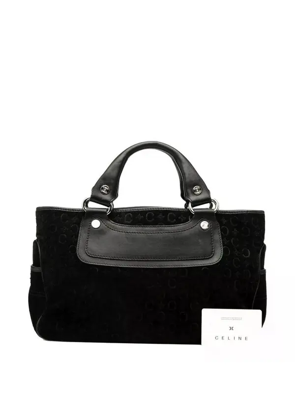 Celine Macadam Suede Boogie Handbag