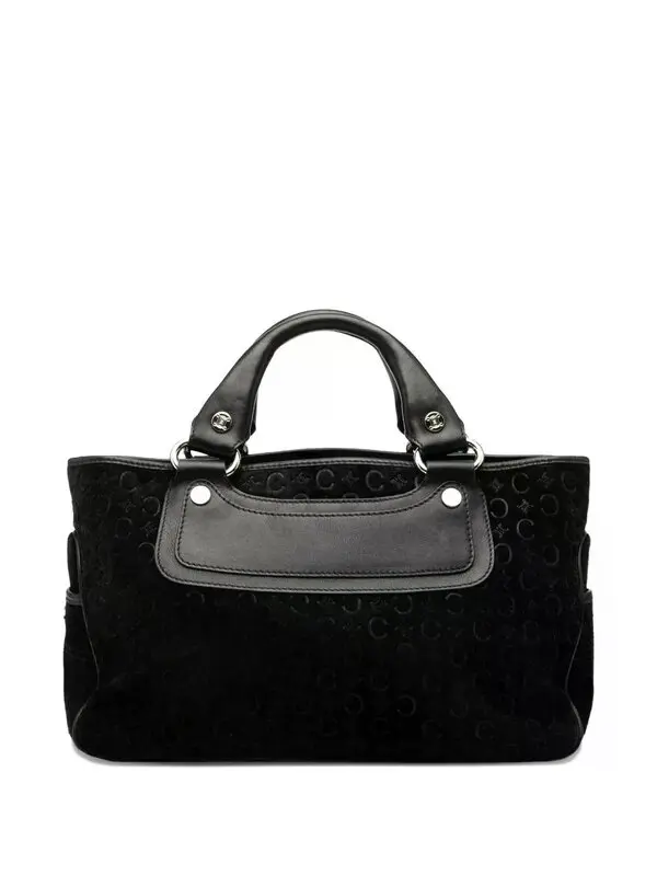 Celine Macadam Suede Boogie Handbag