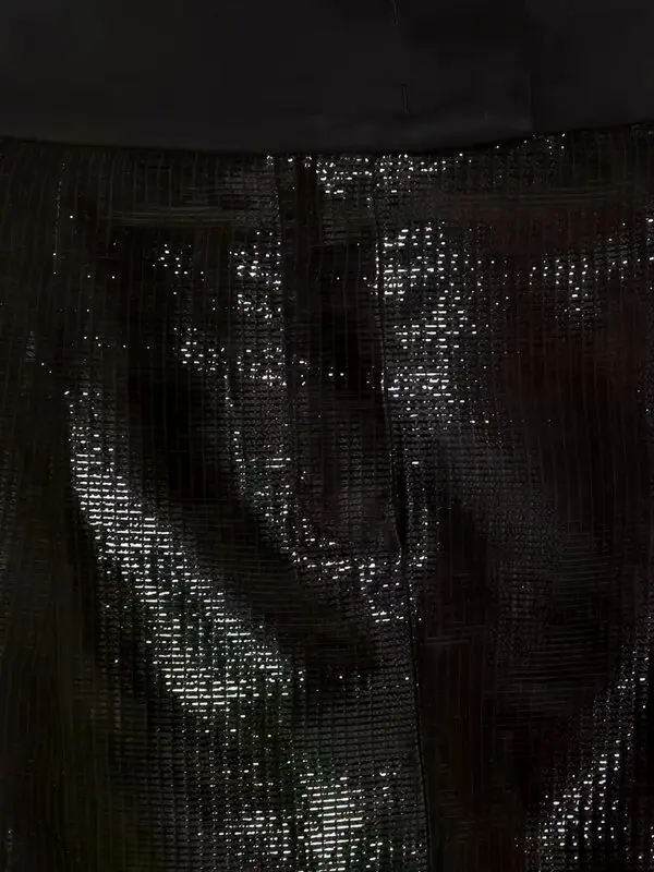 Escada Metallic Pencil Midi Skirt