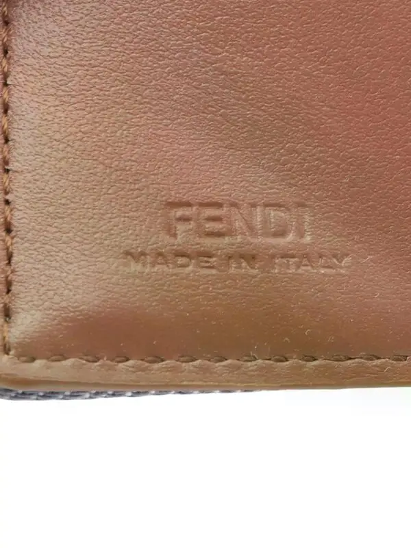 Fendi 2010-2025 Zucca Canvas Trifold Wallet Small Wallets