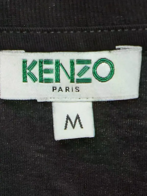 Kenzo Graphic Print Cotton T-shirt - Black