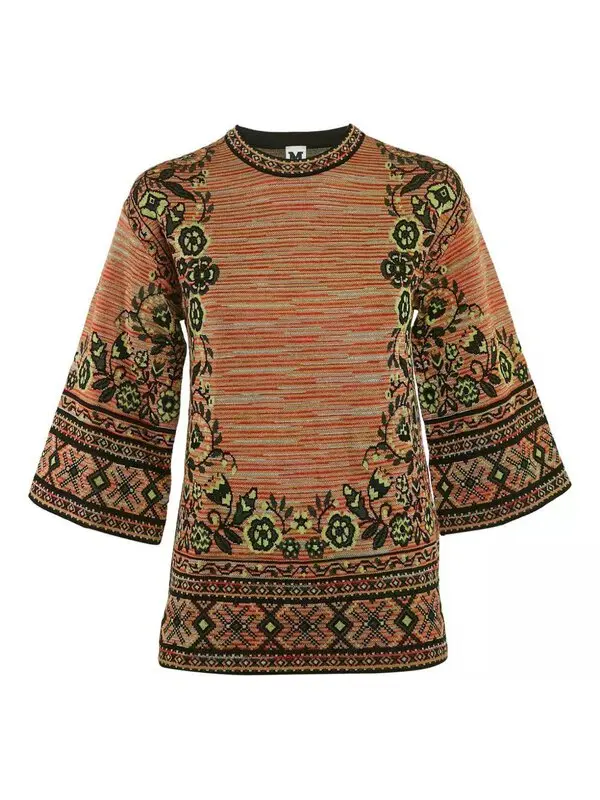 Missoni Floral Geometric Knit Top - Multicolour