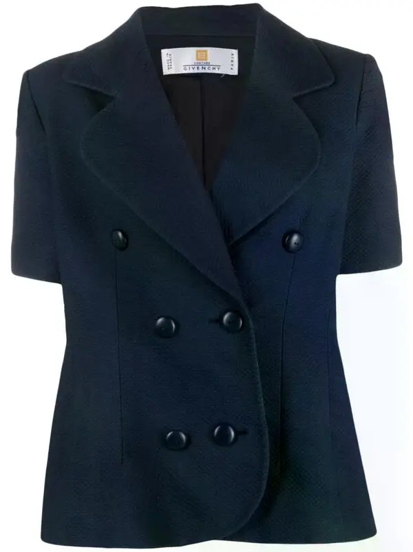 Givenchy 1990 Short-sleeved Double-breasted Blazer