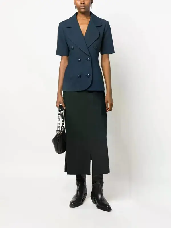 Givenchy 1990 Short-sleeved Double-breasted Blazer