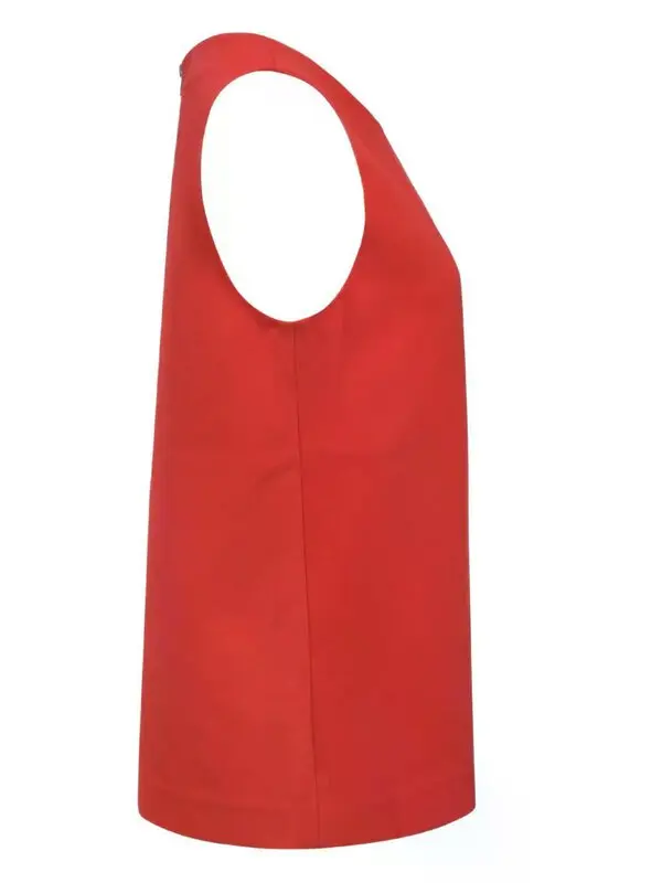 Diane Von Furstenberg Sleeveless Top With Zip Fastening
