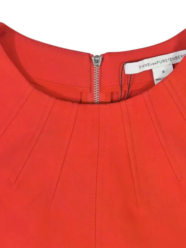 Diane Von Furstenberg Sleeveless Top With Zip Fastening