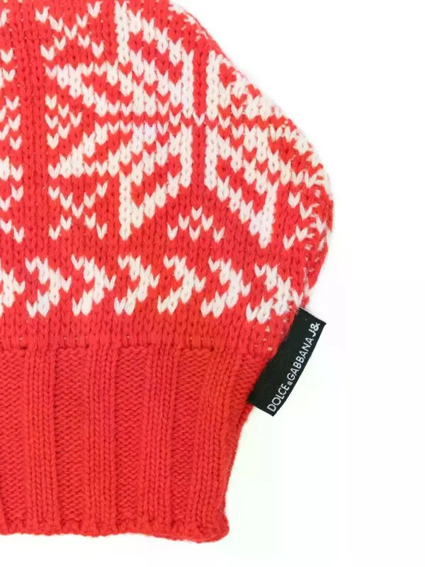 Dolce & Gabbana 2000s Patterned Knitted Hat