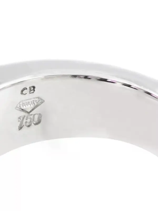 BUCHERER 18k White Gold Sapphire And Diamond Ring