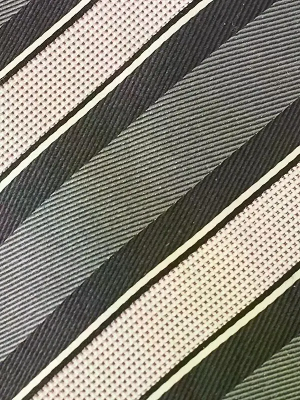 Ermenegildo Zegna Striped Silk Tie - Grey