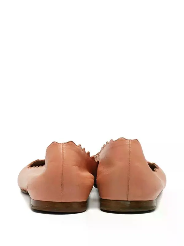 Chloé Lauren Leather Ballet Flats - Pink
