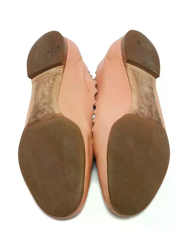 Chloé Lauren Leather Ballet Flats - Pink
