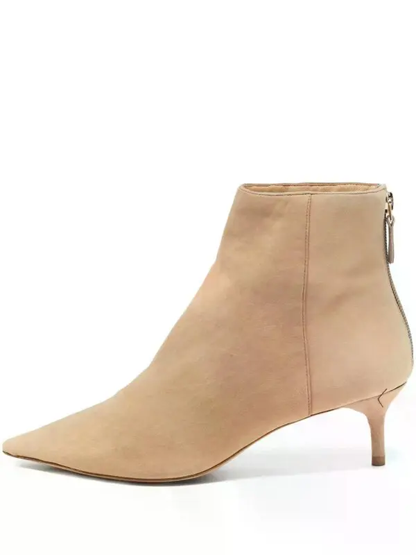 ISABEL MARANT VINTAGE Leather Ankle Boots - Neutrals