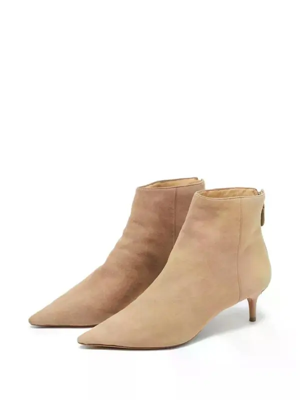 ISABEL MARANT VINTAGE Leather Ankle Boots - Neutrals