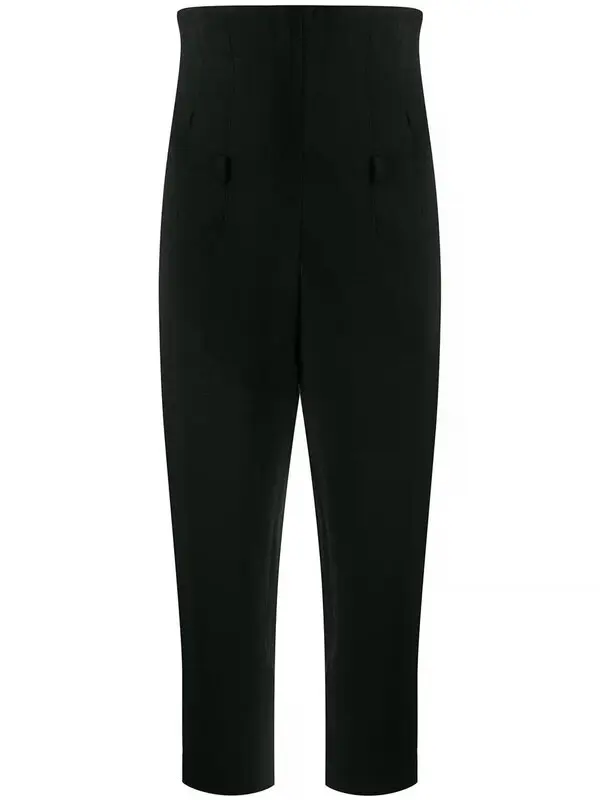 Comme Des Garçons 1989 High-rise Cropped Trousers