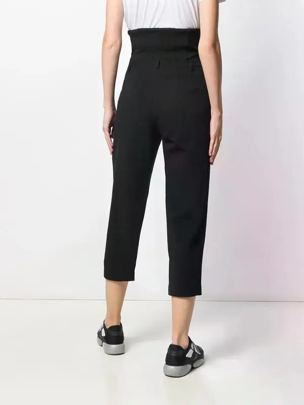 Comme Des Garçons 1989 High-rise Cropped Trousers