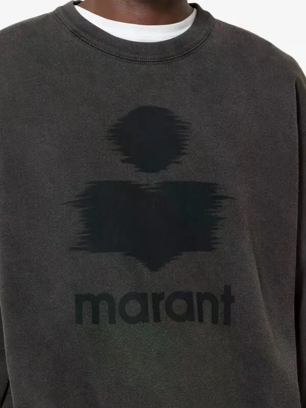 MARANT Mikoy Logo-print Sweatshirt - Grey