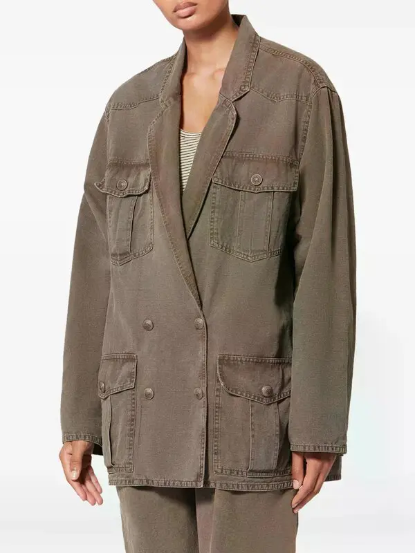 MARANT ETOILE Double-breasted Blazer - Brown