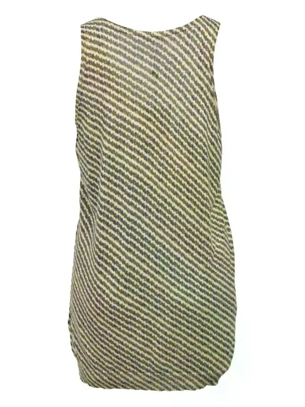 Bottega Veneta Striped Sleeveless V-neck Top