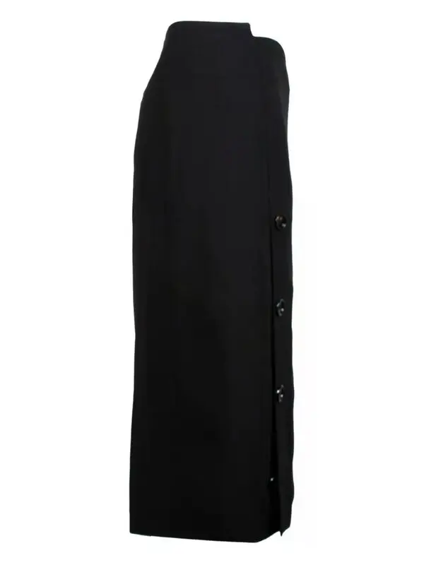 JOSEPH Midi Skirt With Button Detailing