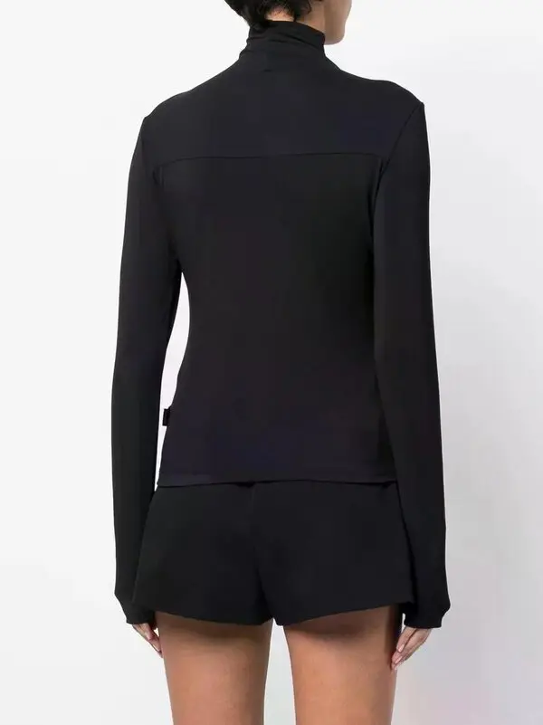 Versace 2000s Cut-out Long-sleeve Top