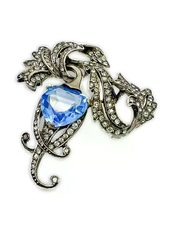 JENNIFER GIBSON JEWELLERY Marcel Boucher 1940s Sterling Heart Brooch