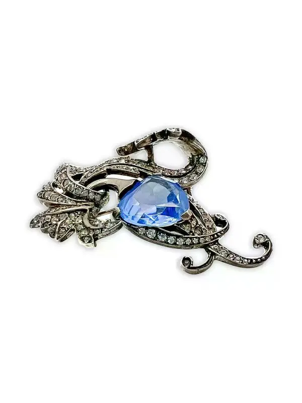 JENNIFER GIBSON JEWELLERY Marcel Boucher 1940s Sterling Heart Brooch
