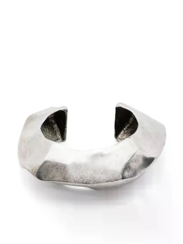 Saint Laurent Oversized Cuff Bracelet - Silver