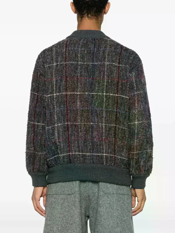 Missoni 1980s Checkered Wool Cardigan