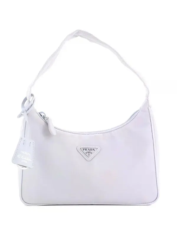 Prada Re-edition 2000 Tessuto Mini Hobo Bag - Grey