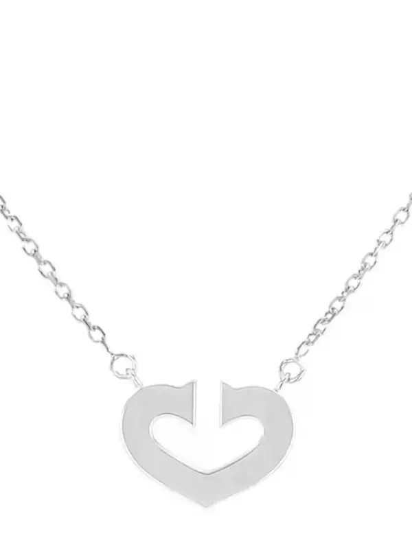 Cartier 18kt White Gold C De Necklace