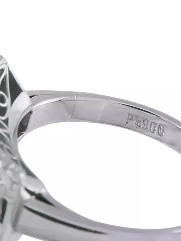 LB EXCLUSIVE Platinum Diamond And Sapphire Ring