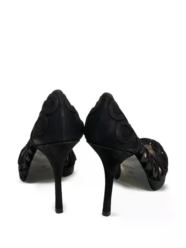 Prada Leather Pumps With Cut-out Detailing