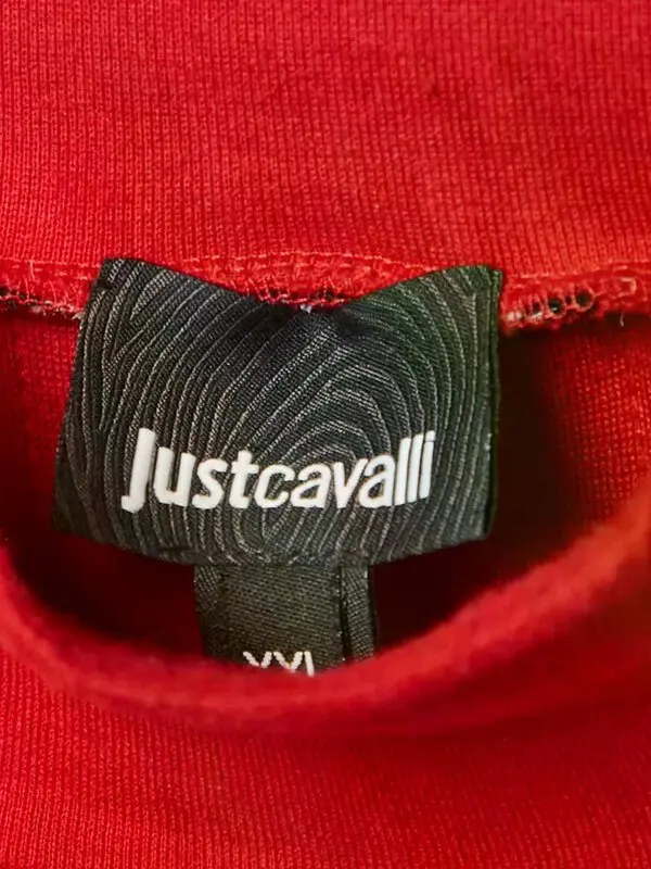 Just Cavalli Turtleneck With Logo Tape Detail
