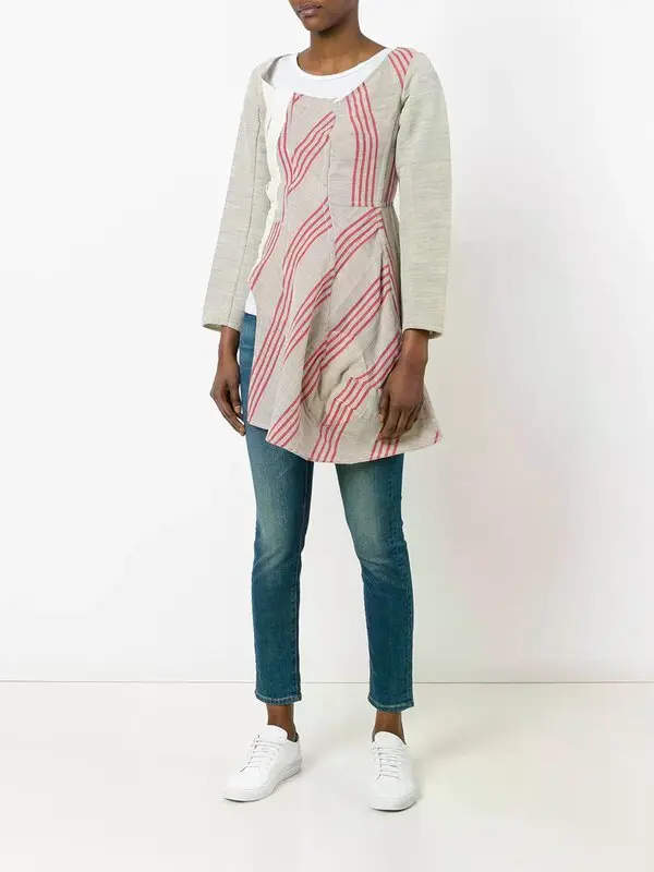 Comme Des Garçons Deconstructed Striped Dress