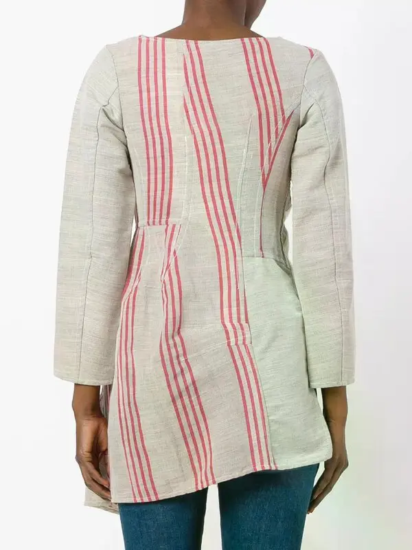 Comme Des Garçons Deconstructed Striped Dress