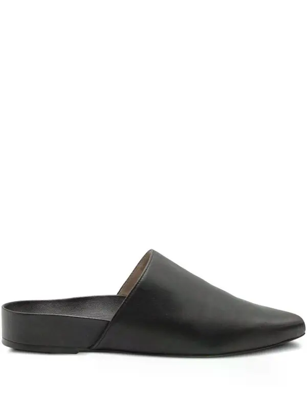 STUART WEITZMAN Pointed Toe Flat Mules - Black