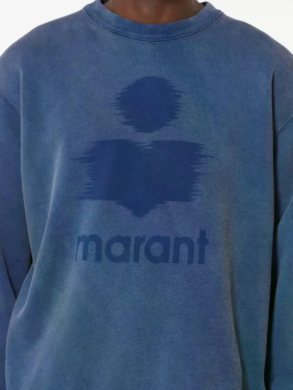 MARANT Mikoy Logo-print Sweatshirt - Blue