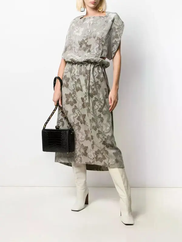 Comme Des Garçons 1996 Floral Jacquard Dress
