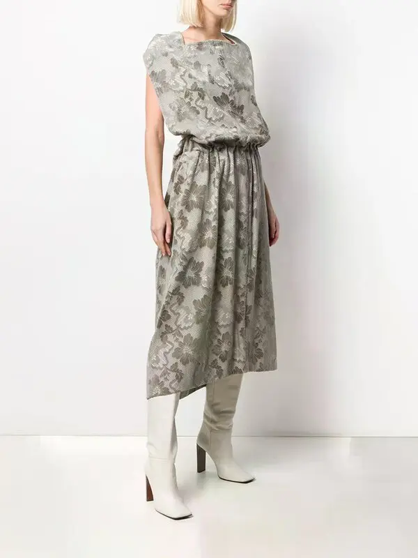 Comme Des Garçons 1996 Floral Jacquard Dress