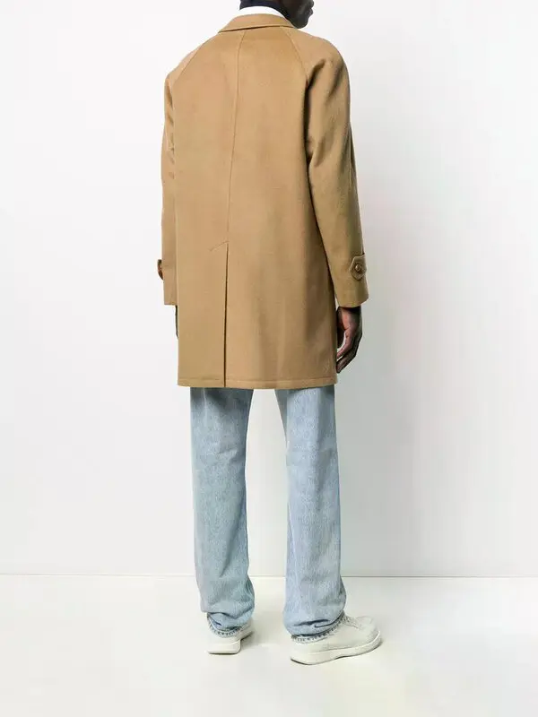 A.N.G.E.L.O. VINTAGE CULT Camel Wool Blend Classic Collar Coat