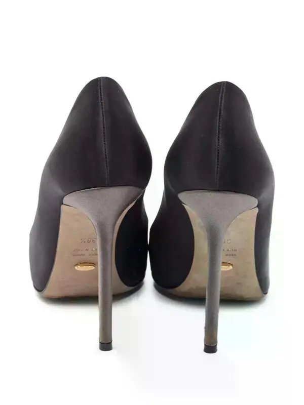 SERGIO ROSSI Satin Crystal-embellished Pumps