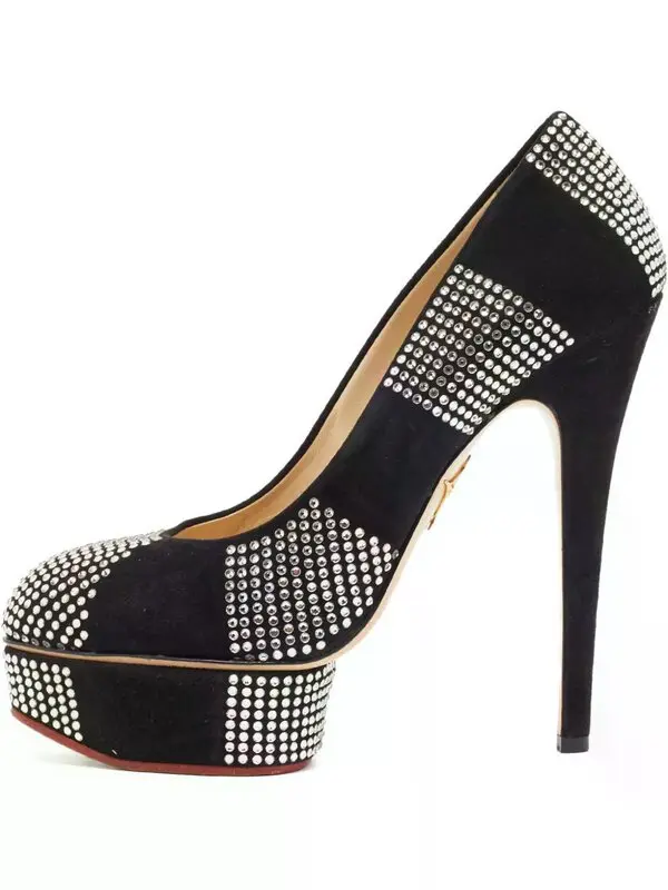 CHARLOTTE OLYMPIA Embellished Platform Pumps - Black