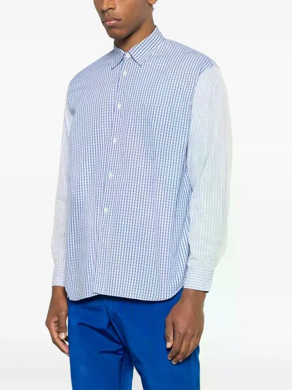 Comme Des Garçons Double-sleeve Checked Shirt