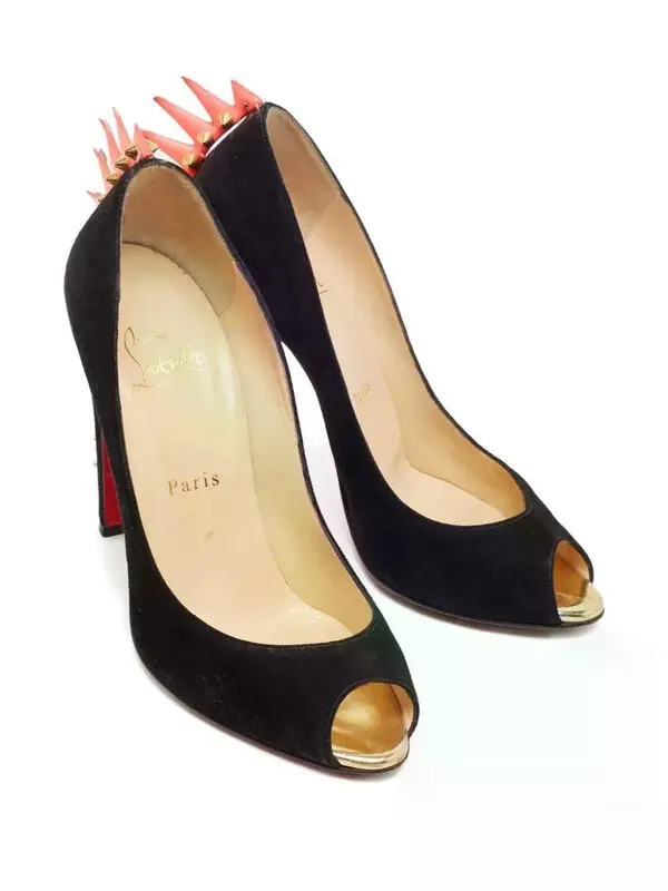 CHRISTIAN LOUBOUTIN 115mm Spiked Peep-toe Pumps