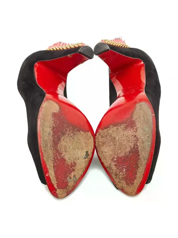 CHRISTIAN LOUBOUTIN 115mm Spiked Peep-toe Pumps
