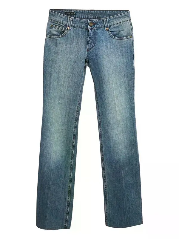 Gucci Circa 2006 Embroidered Jeans - Blue