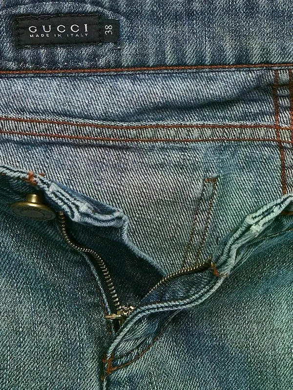 Gucci Circa 2006 Embroidered Jeans