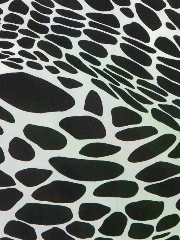 Diane Von Furstenberg Graphic-print Silk T-shirt - Black