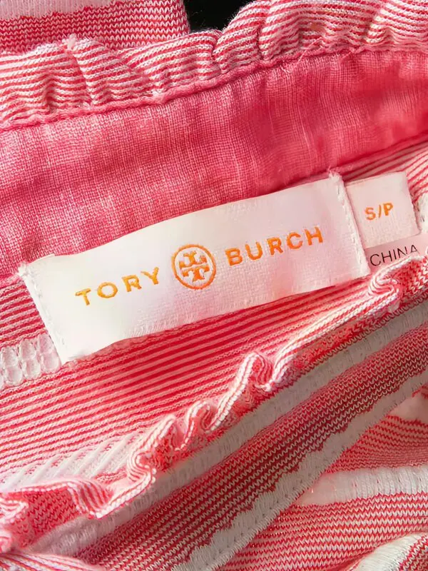 Tory Burch Striped High Neck T-shirt