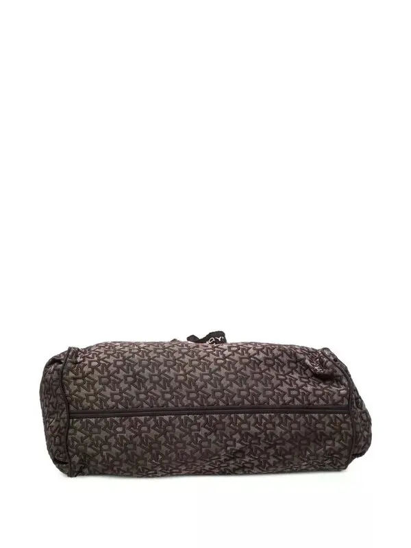 Dkny Monogram Shoulder Bag With Detachable Scarf